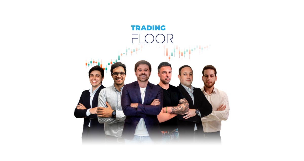 A única SALA DE TRADING AO VIVO transmitida 12h por dia
